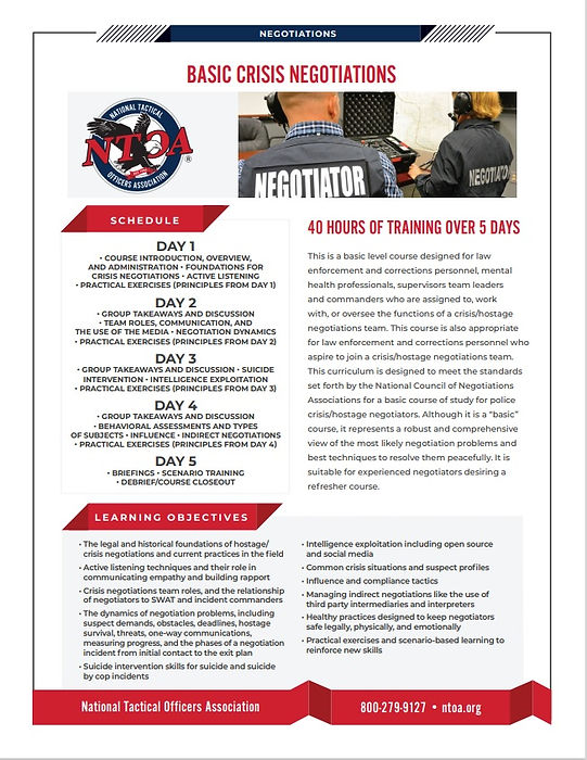 Basic Crisis Negotiation | wicna